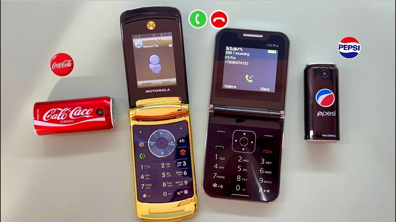 Outgoing + Incoming Call PEPSI Phone + COCA-COLA Phone🇨🇳 on Motorola ...