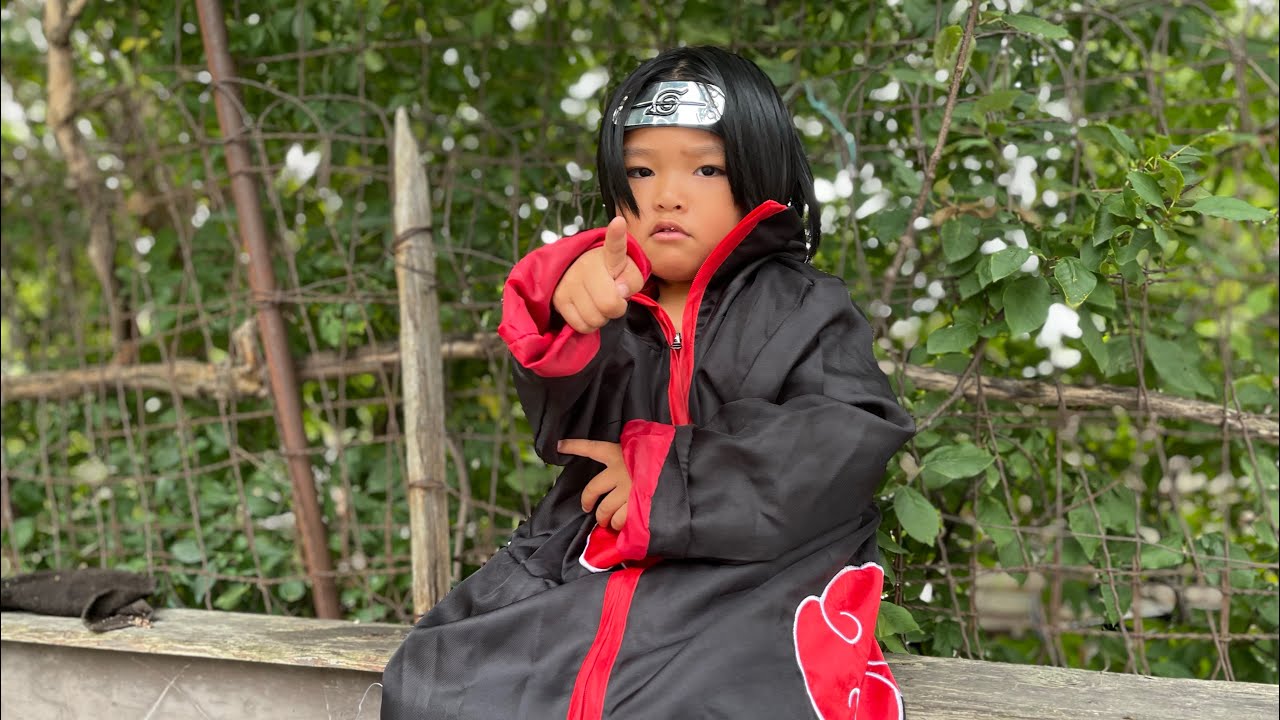 Itachi Cosplay from Naruto 👉🏻 Toddler Akatsuki Itachi Costume - YouTube