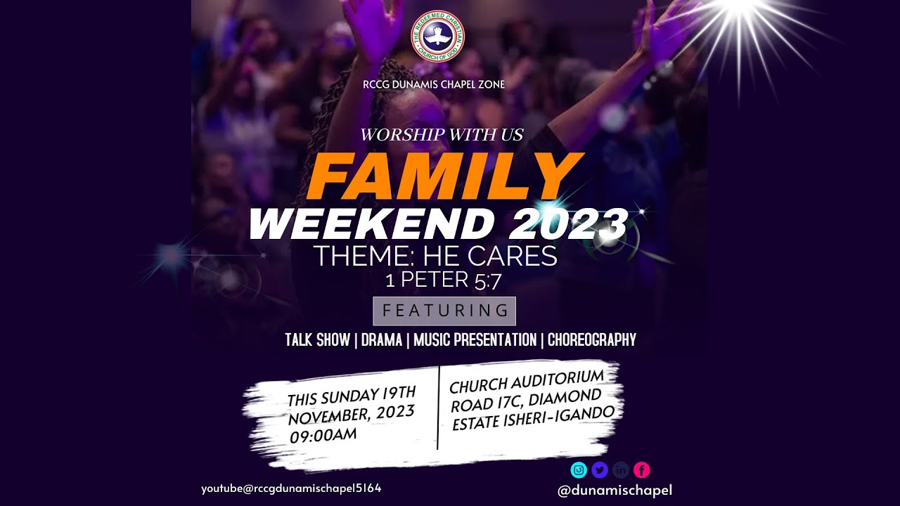 RCCG DUNAMIS CHAPEL | 19TH NOVEMBER 2023 | FAMILY WEEKEND - YouTube