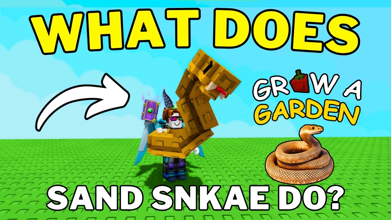 What Does Sand Snake Do in Grow a Garden | How To Get Sand Snake Pet in ...