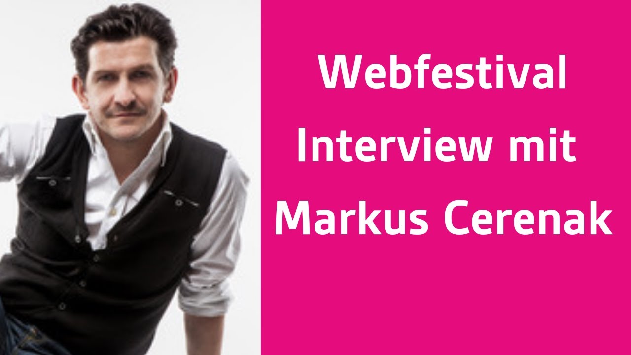 Interview mit Markus Cerenak zum Thema Finde Deine Berufung (Webfestival 2014) - YouTube