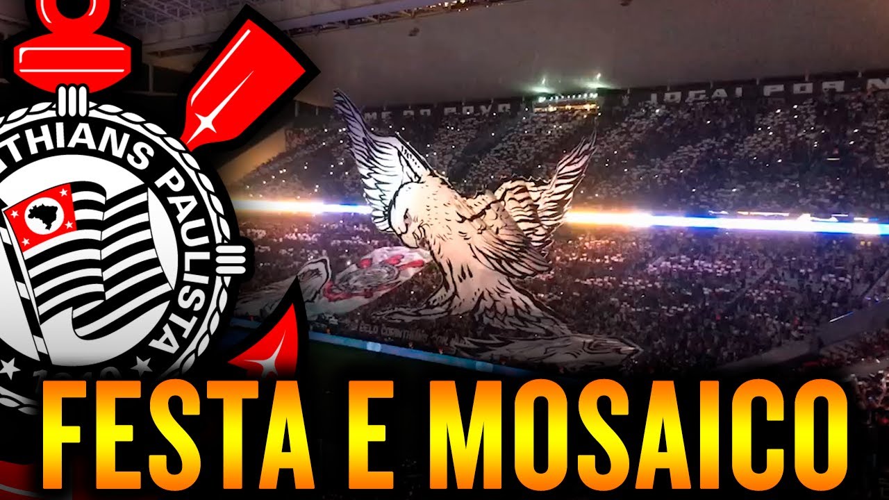 Torcida do CORINTHIANS faz FESTA e MOSAICO na Final da Copa do Brasil ...