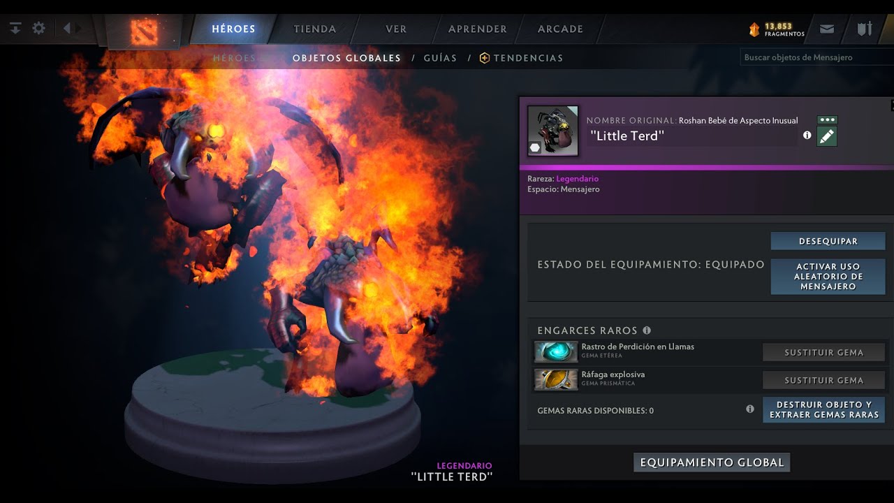 Dota 2 Unusual TOBD Baby Roshan [Explosive Burst] - YouTube