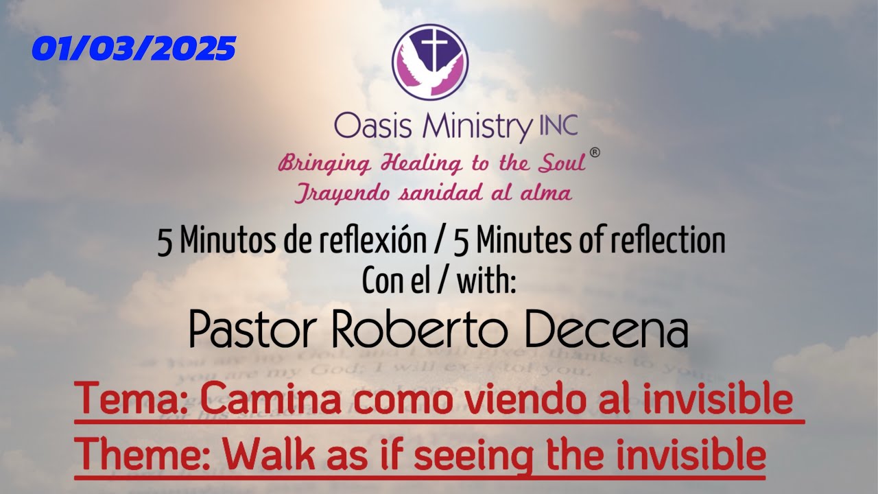 Tema: Camina como viendo al invisible. Theme: Walk as if seeing the ...