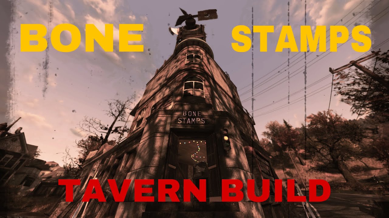 BONE STAMPS | an immersive tavern build | fallout 76 - YouTube