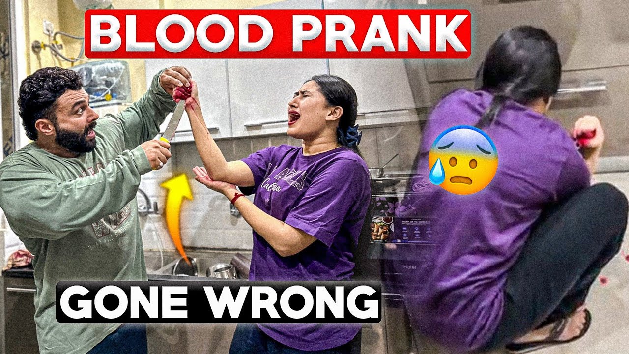 Shruti Ka Hath Kat Gya 😰 | Khoon Khoon Ho gya | Ye Kaisa Prank Hai ...