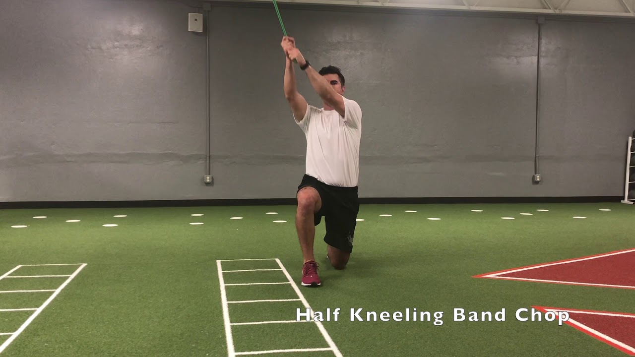 Half Kneeling Band Chop - YouTube
