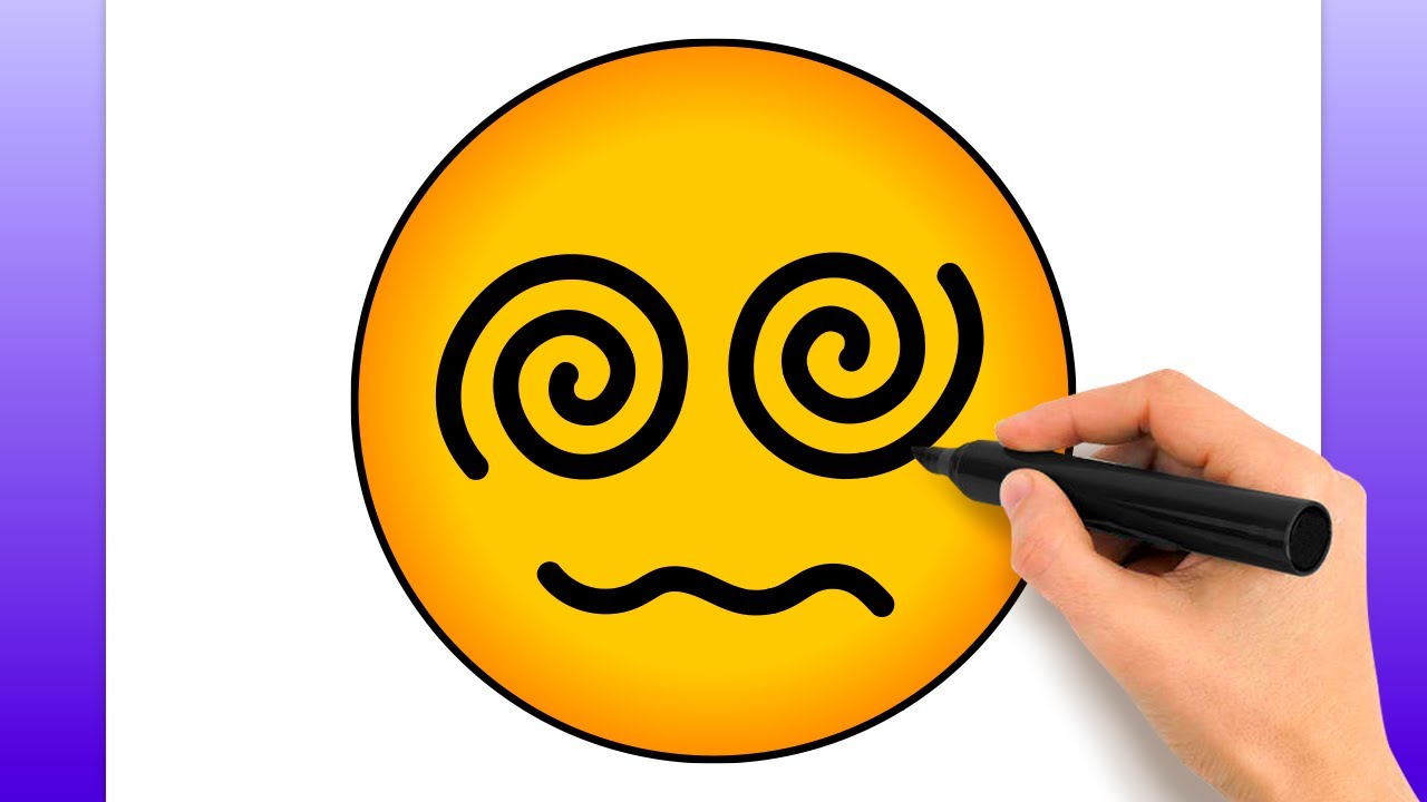 Cómo Dibujar El Emoji Mareado (Tutorial De Dibujo Fácil) - YouTube
