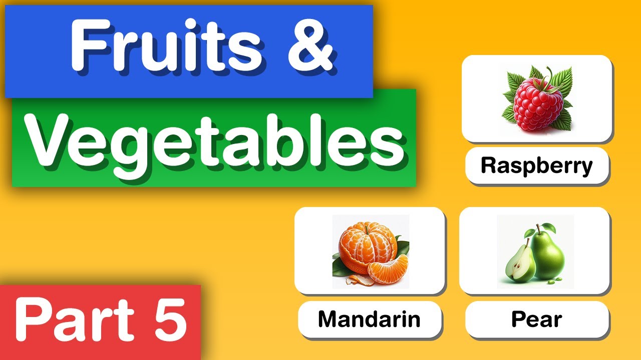 10 Essential Fruit and Vegetable Words in English: Part 5 | Basic ...