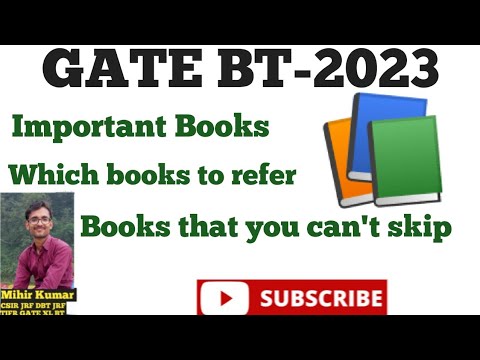 Important Books for GATE BT/ Books you can't skip for biotechnology ...