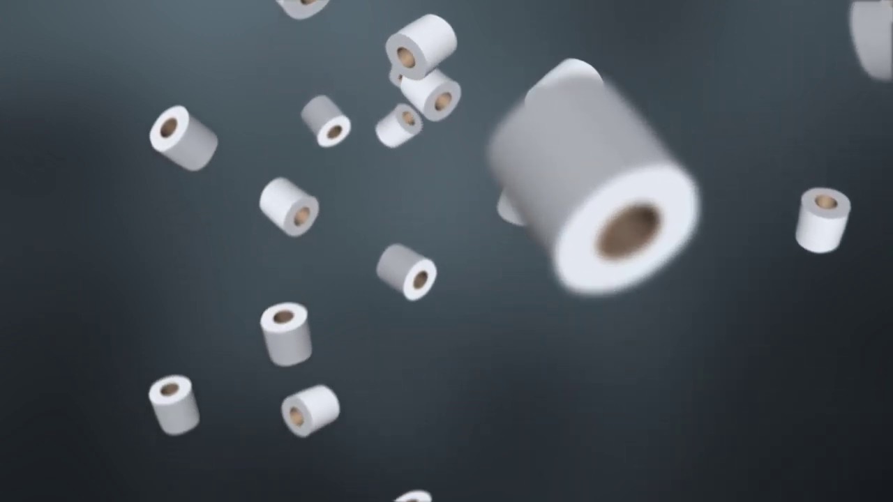 Raining Toilet Rolls Animation - YouTube