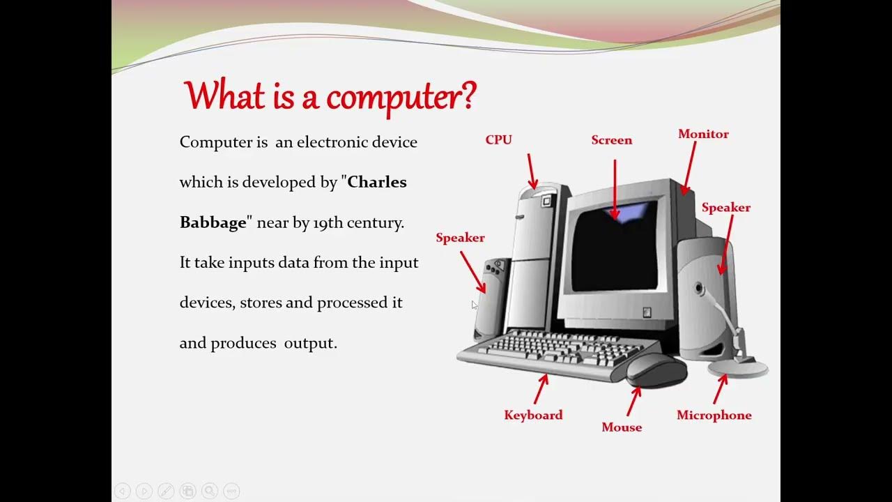 Introduction to Computer | Basic architecture of computer - YouTube