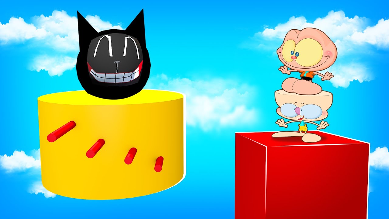 MONGO E DRONGO NO DESAFIO DA TORRE DO CARTOON CAT! - Novo Cabeça de ...
