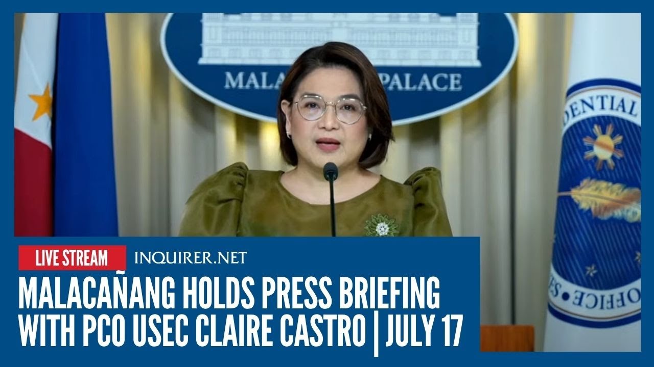 LIVE: Malacañang holds press conference with PCO Undersecretary Claire ...