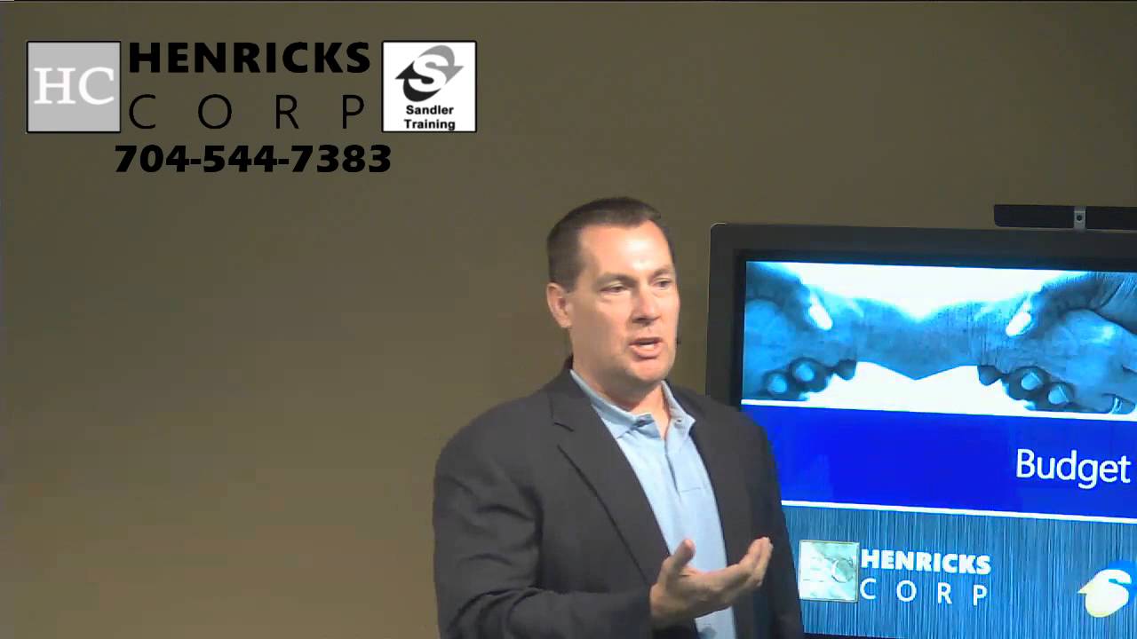Sandler Training - HC Budget Discussion - YouTube