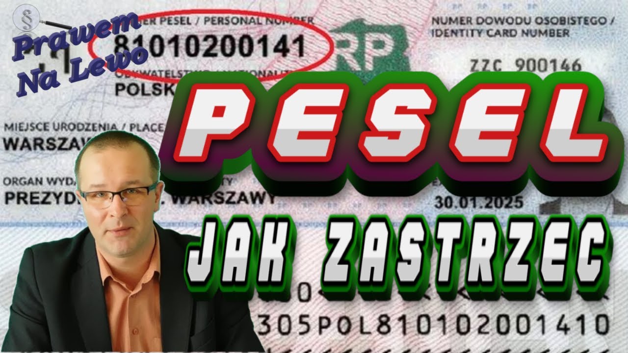 Jak zastrzec PESEL i dlaczego, to niewiele daje... - YouTube