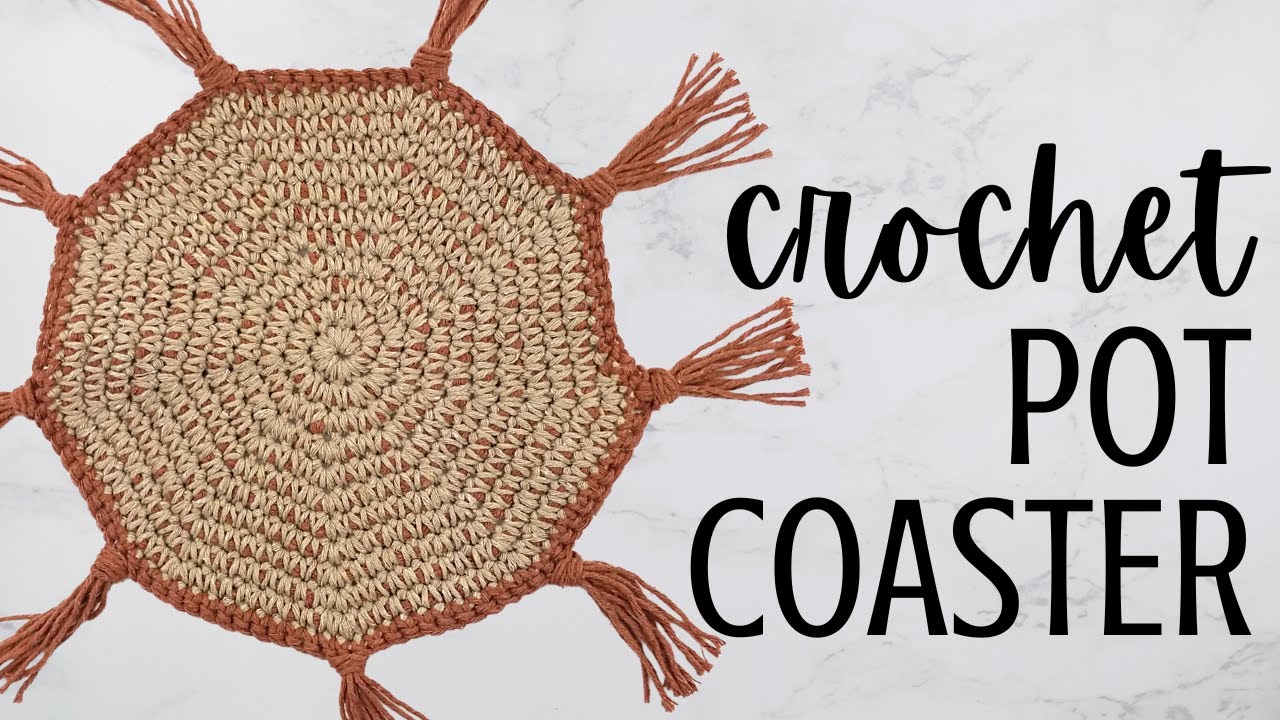 Crochet Pot Holder Using Braided Single Crochet Stitch - YouTube