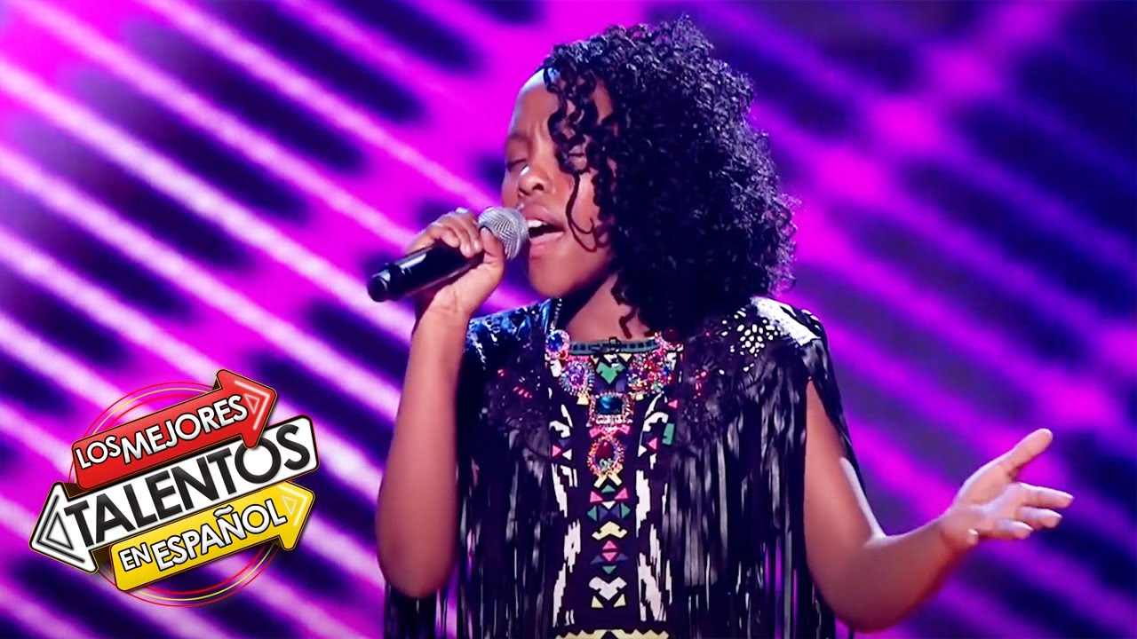 La mini diva Asanda canta Halo de Beyonce | Los Mejores Talentos En Español - YouTube