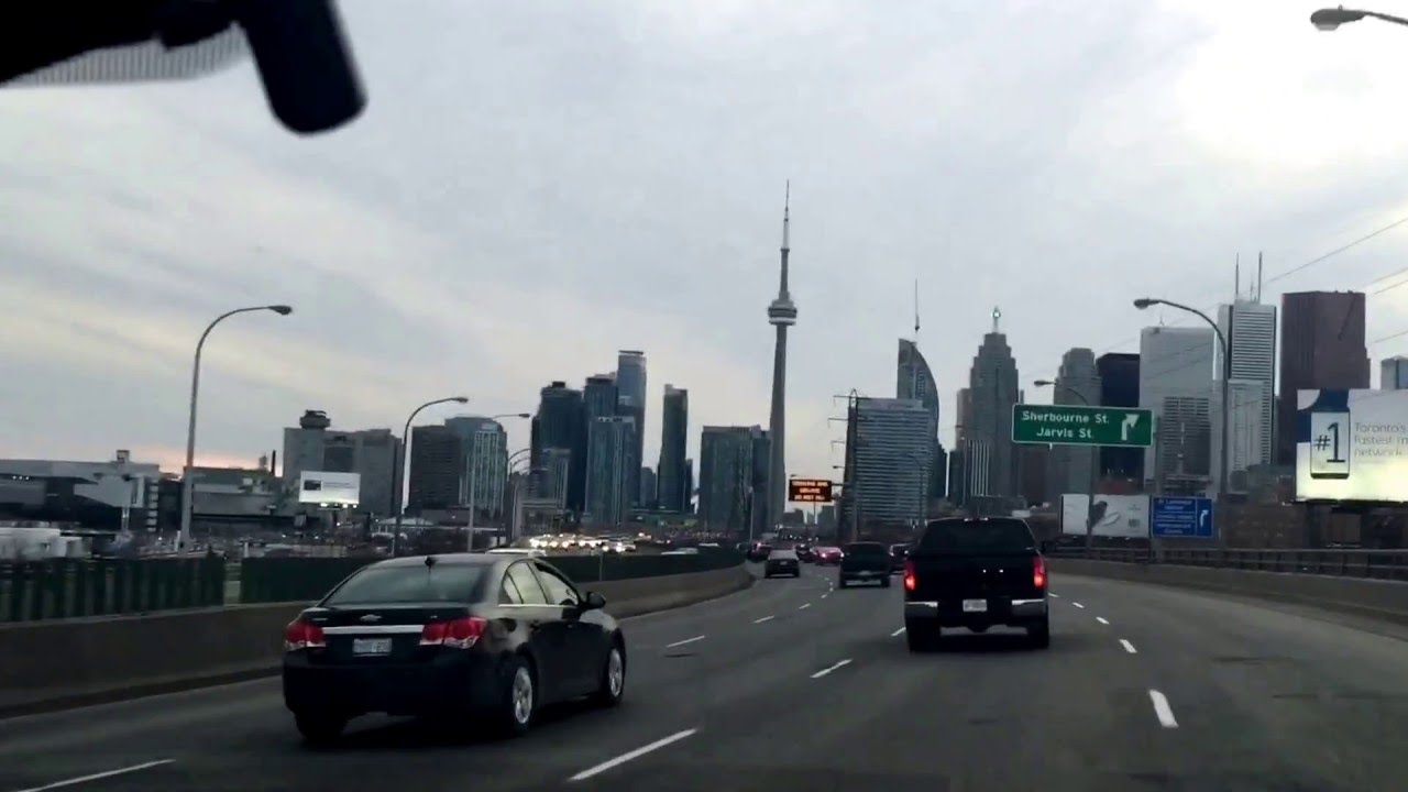 Driving into Toronto - YouTube