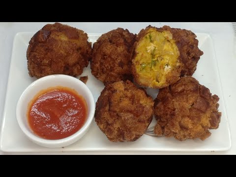 পটাটো চিকেন ব্রেড বল।। ইফতার স্পেশাল।। photeto chicken bread boll ...