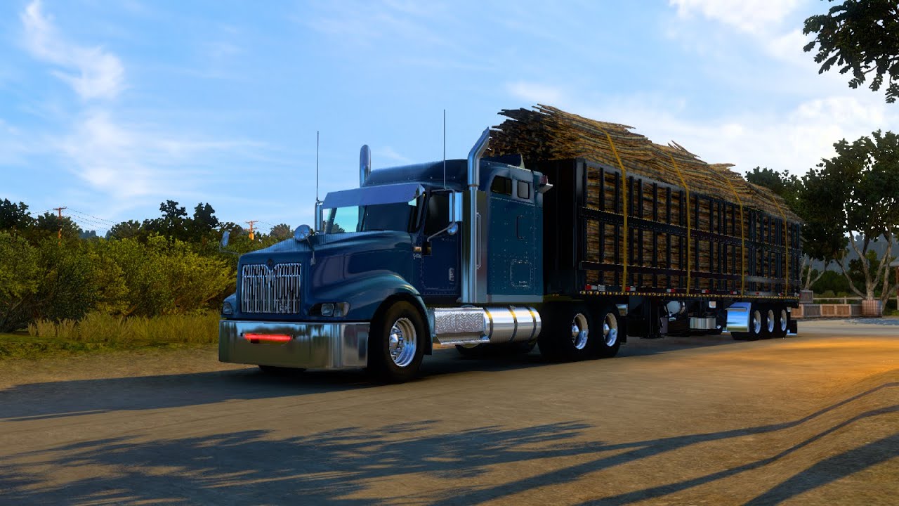 ATS l International 9400 Hauling cane Through American Roads l Cummings ...