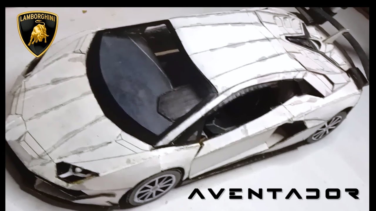 DIY Supercar Masterpiece: Cardboard Lamborghini Aventador SVJ - Part 1 ...