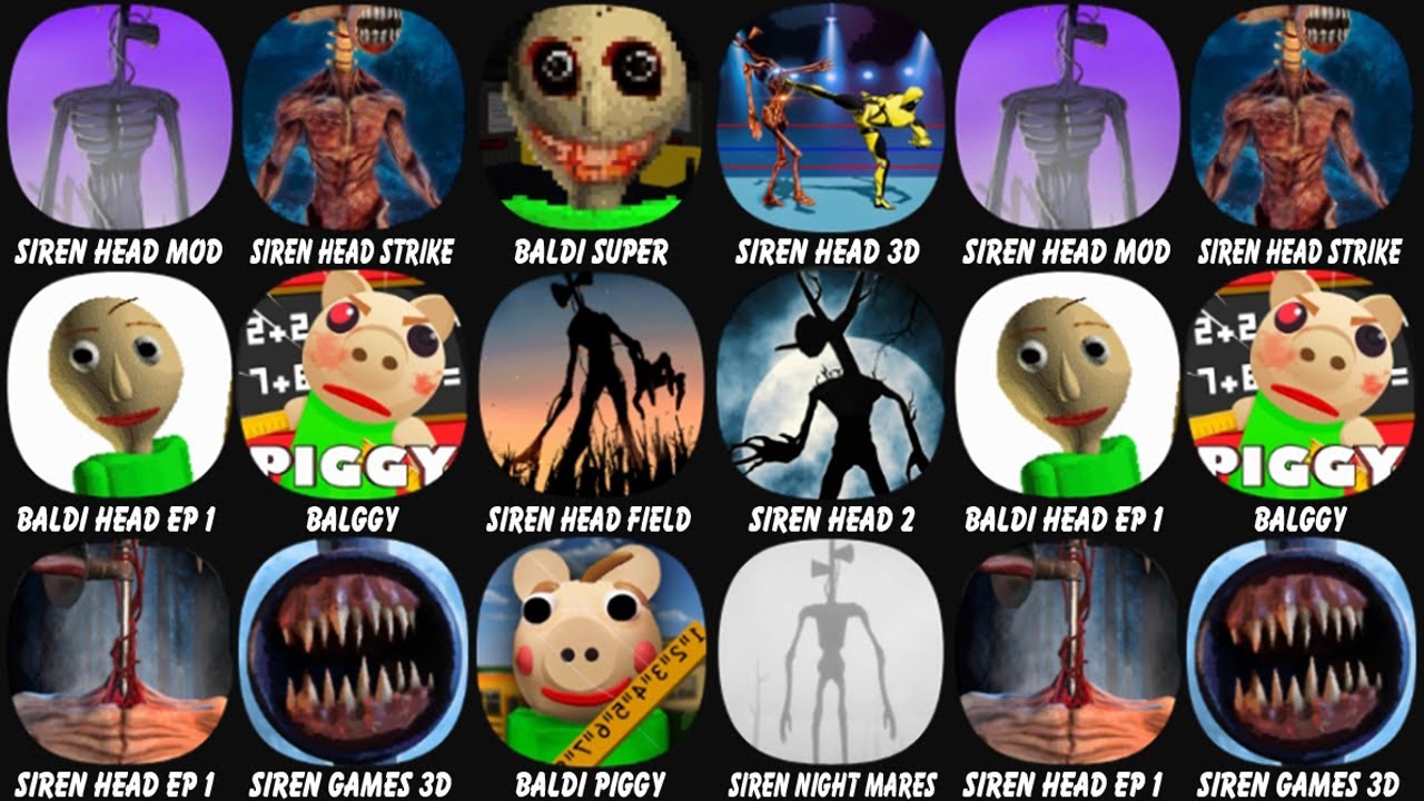 Siren Head Mod: Evil Ghost Games, Siren Head Strike Scary Forest, Baldi ...