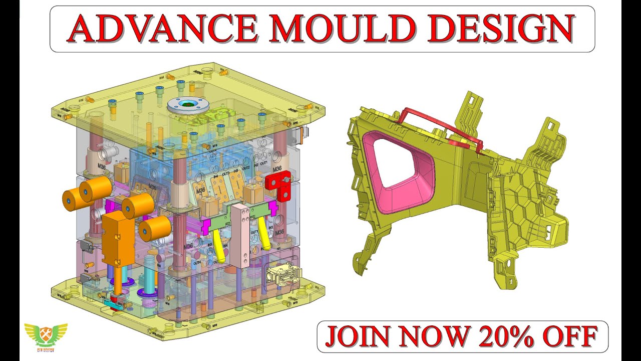 ADVANCE MOULD DESIGN TUTORIAL | PLASTIC MOLD DESIGN TRAINING # ...