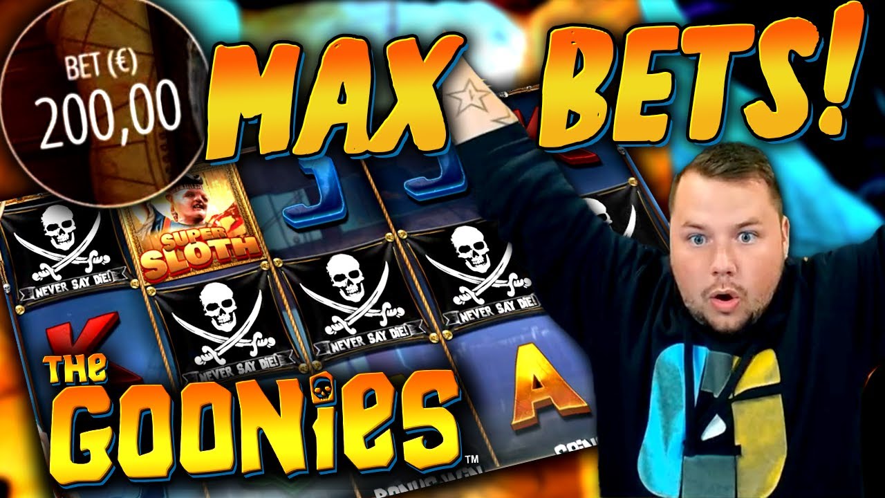 OUR BIGGEST WINS EVER ON GOONIES SLOT - YouTube