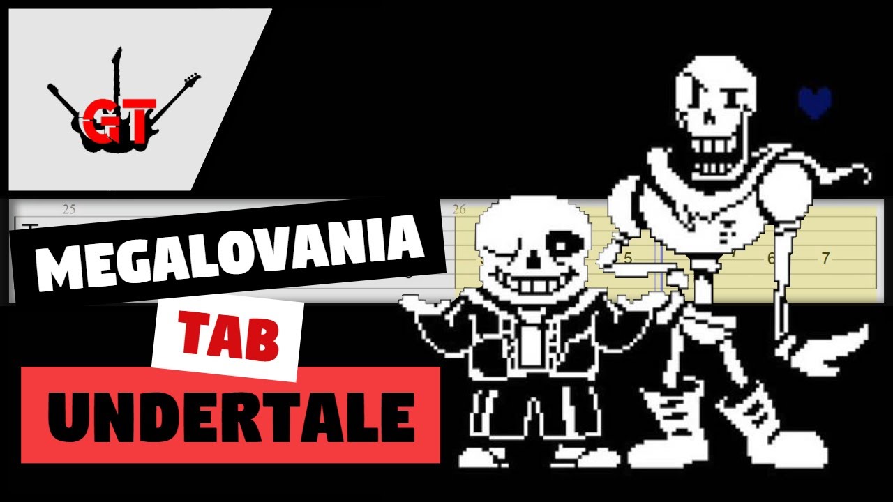 UNDERTALE: MEGALOVANIA GUITAR TAB【MEDIUM】 - YouTube