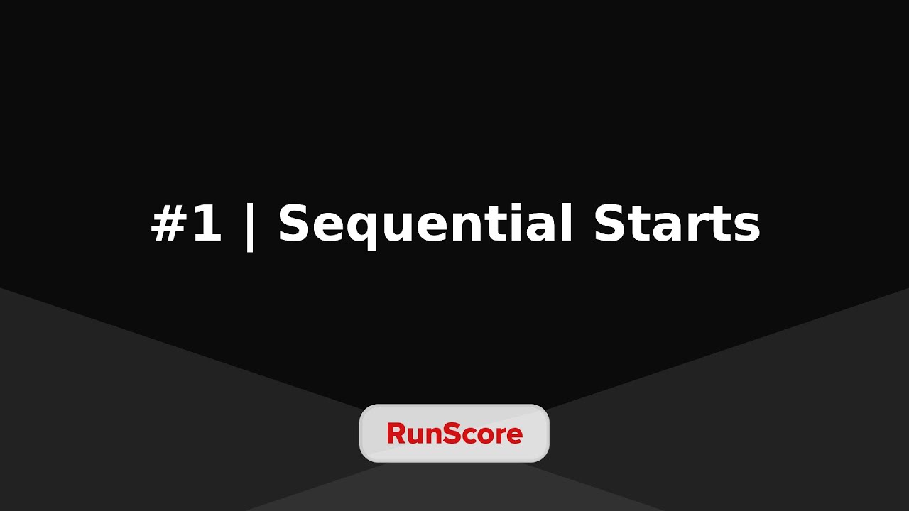 RunScore Rundown #1 | Sequential Starts - YouTube