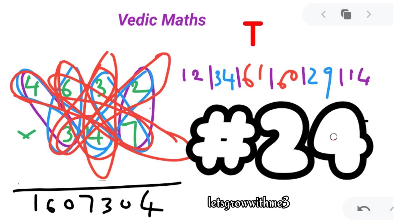 Vedic Maths|Multiplication of four digits bt three digits|Criss Cross ...
