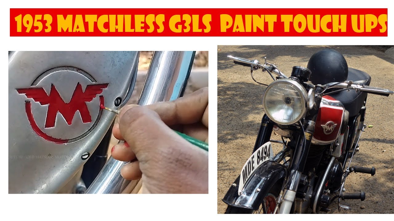 1953 MATCHLESS G3LS RESTORATION PAINT TOUCH UPS - YouTube