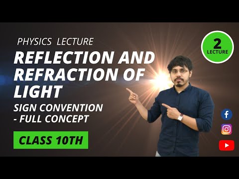 light reflection and refraction class 10 | sign convention | physics ...