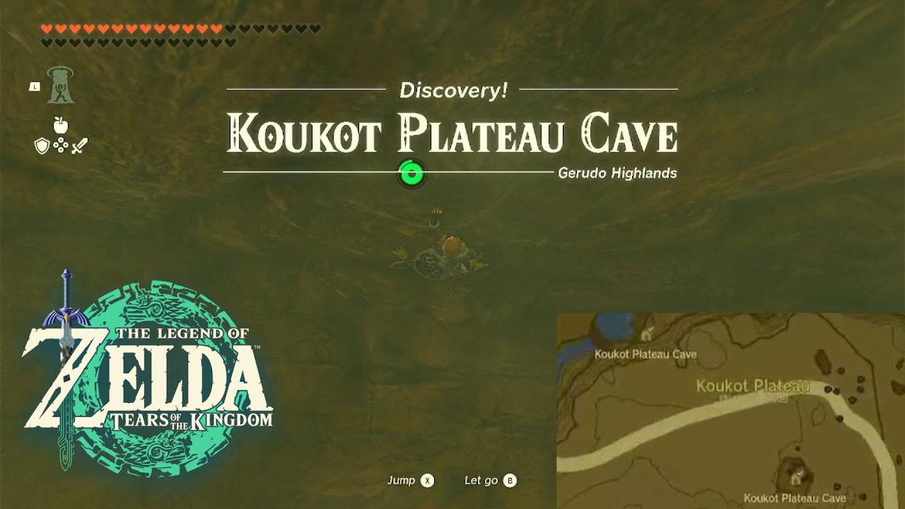 Koukot Plateau Cave (Legend of Zelda: Tears of The Kingdom) - YouTube