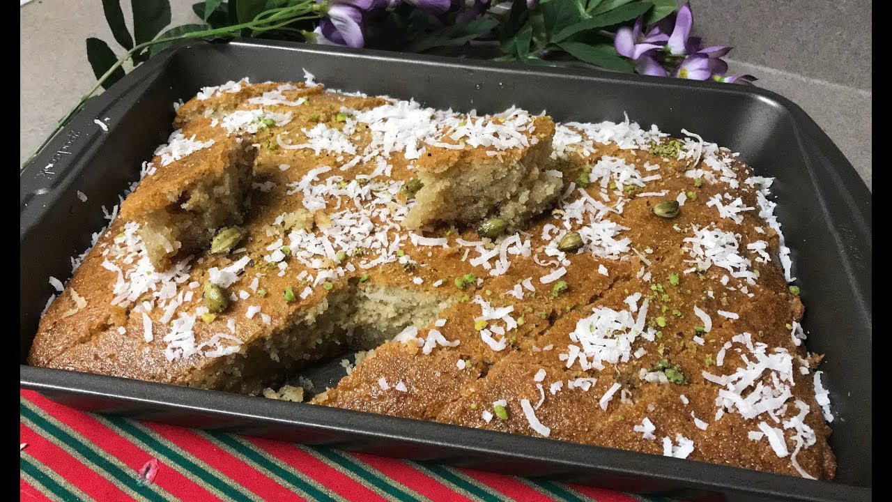 How To Make Farina Cake طرز تهیه کیک سوجی ,فرینا - YouTube