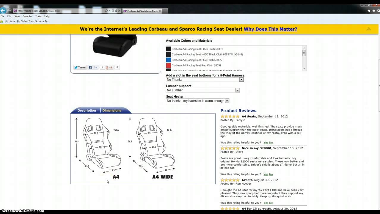 Racing Seats Fitment Guide For RacingSeatsUsa.com - YouTube
