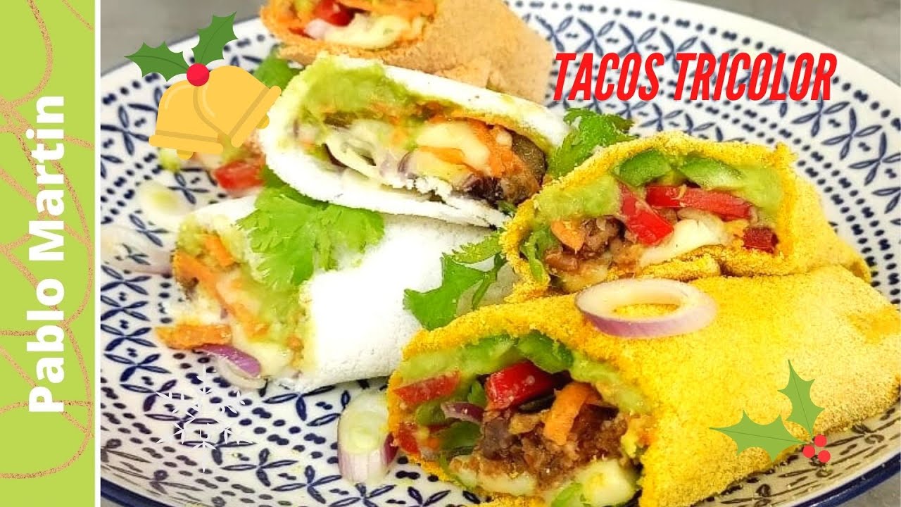 TACOS DE TAPIOCA TRICOLOR 100% GLUTEN FREE Y VEGANOS - YouTube