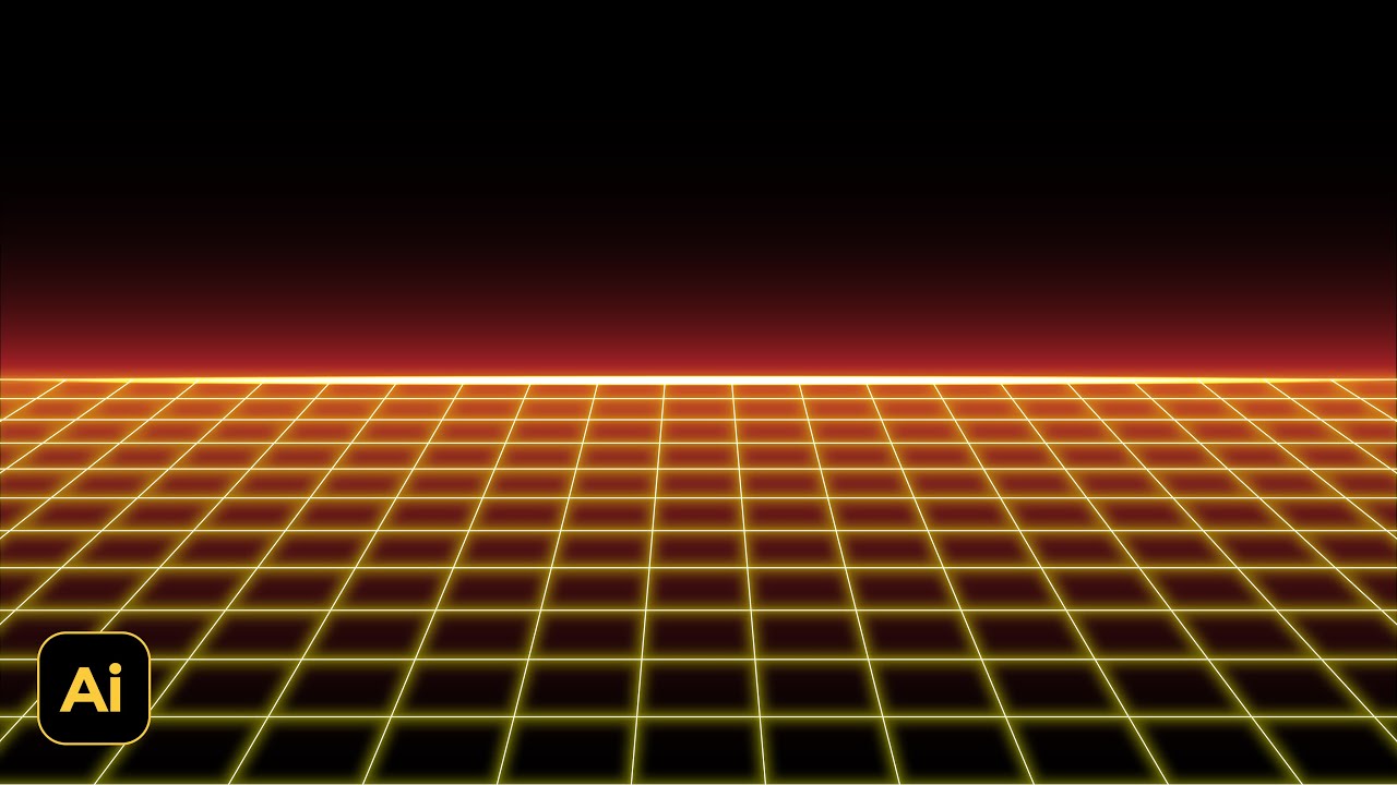 Make a Simple Retro Background Design | Adobe Illustrator Tutorials - YouTube