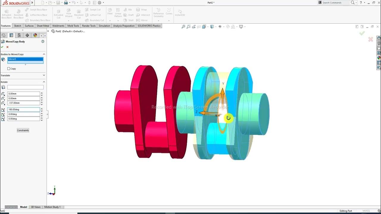 Solidworks Tutorial 03 Crankshaft Rotate Youtube