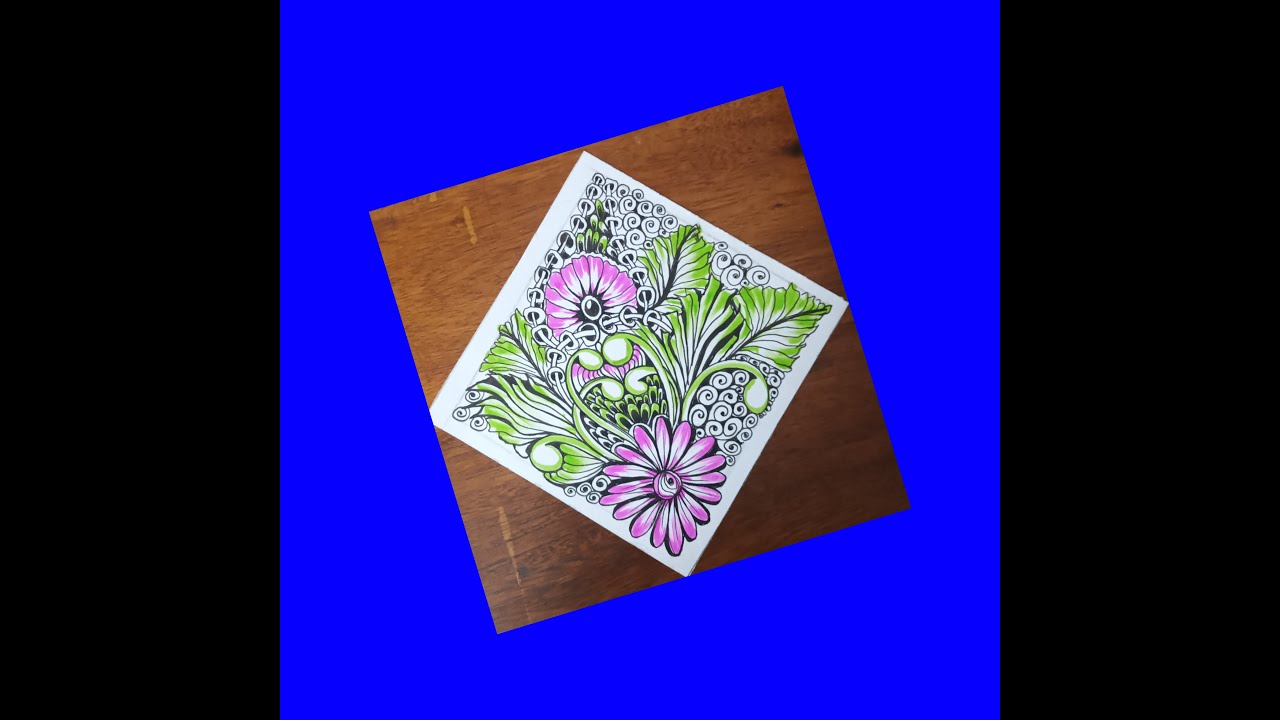Zentangle tile Pattern || Pattern by relaxingzen || Easy tile ...