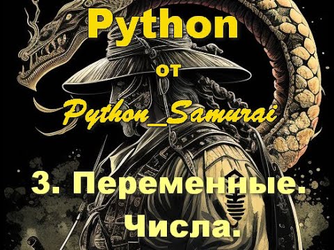 #3. Переменные, числа | Python от Python Samurai - YouTube