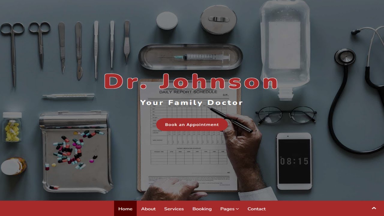 Family Doctor - Doctor Portfolio - Doctors Website Design - HTML- CSS ...