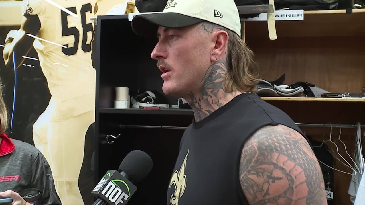 Saints new punter Lou Hedley on making the team, Aug. 29, 2023 - YouTube