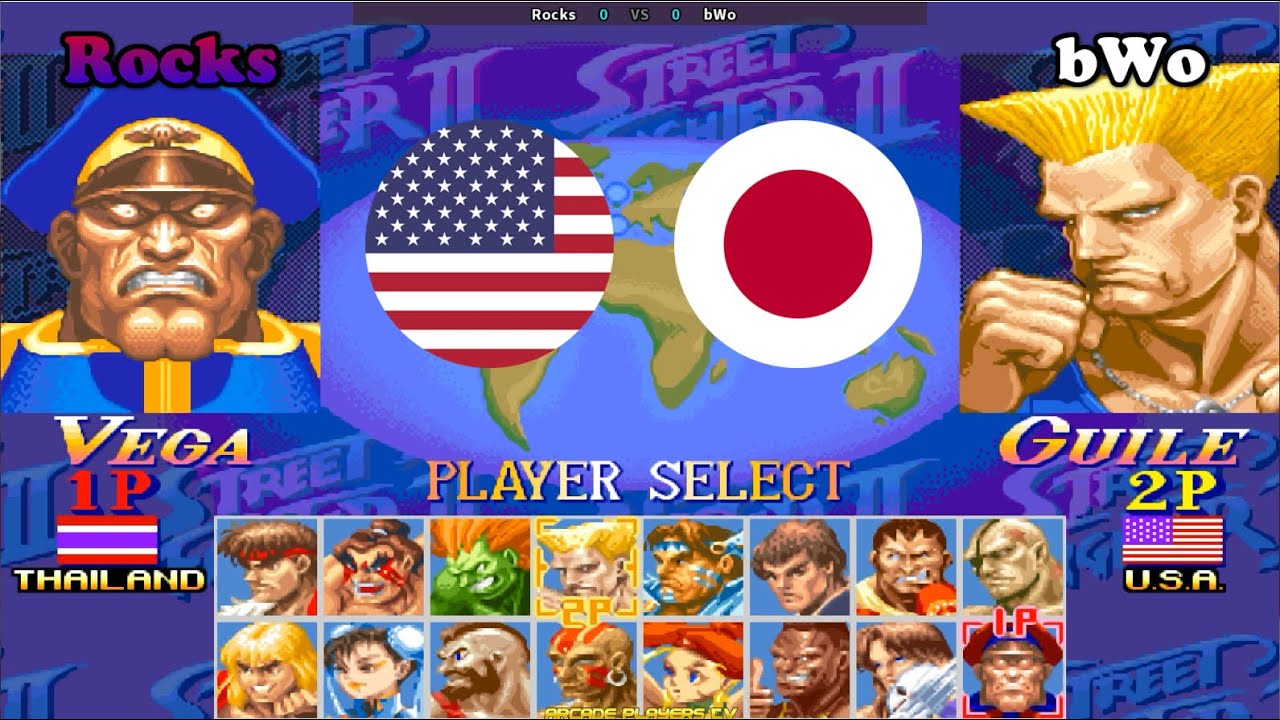 スーパーストリートファイターII X Rocks (Usa) vs bWo (Japan) Super Street Fighter 2 ...