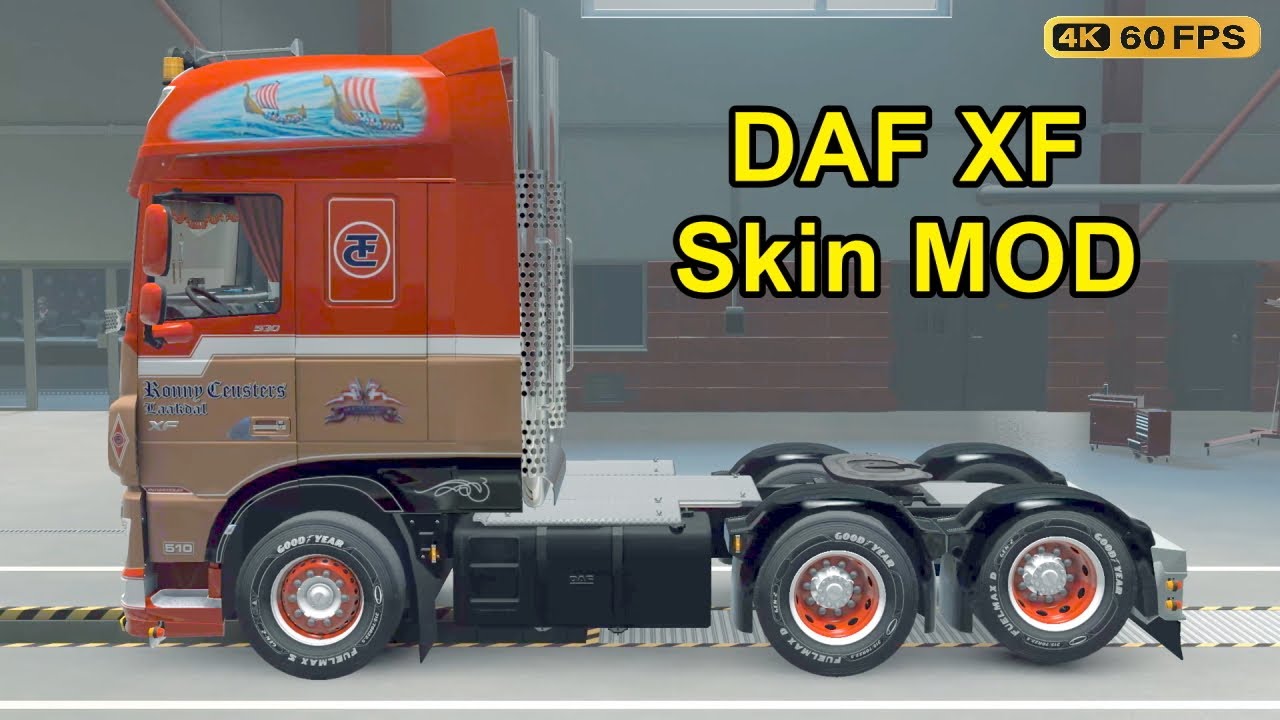 🔴 ETS2 #mod - 1st look - DAF XF Euro 6 Ronny Ceusters Skin Pack by ...