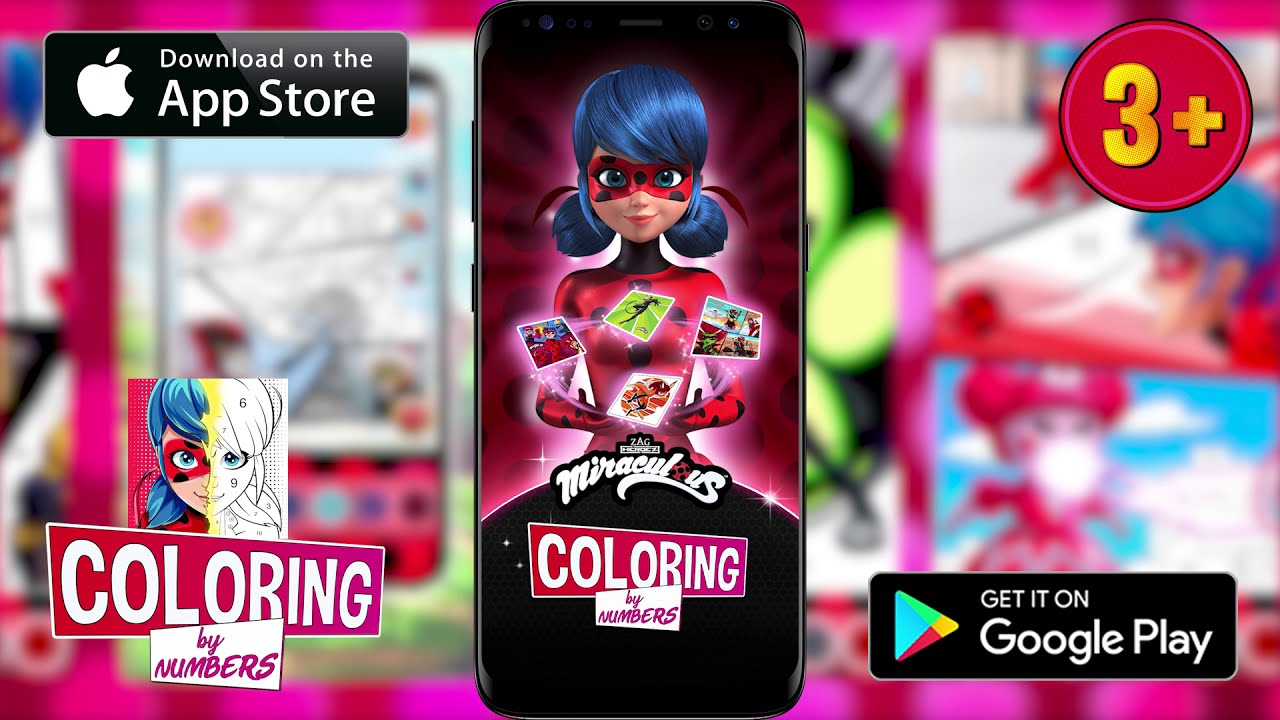 Miraculous Ladybug & Cat Noir 🐞 Color by Number 🐞 Teaser-3 16х9 15 3 ...