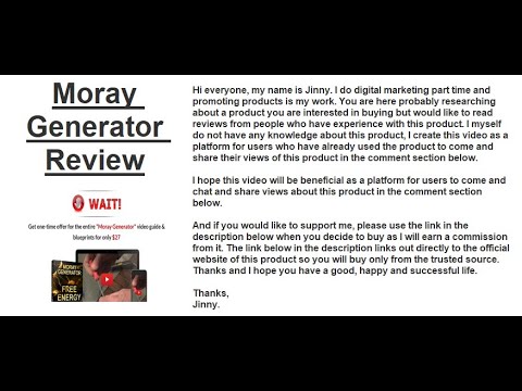 Moray Generator Review | Find Honest Reviews Of Moray Generator In The ...