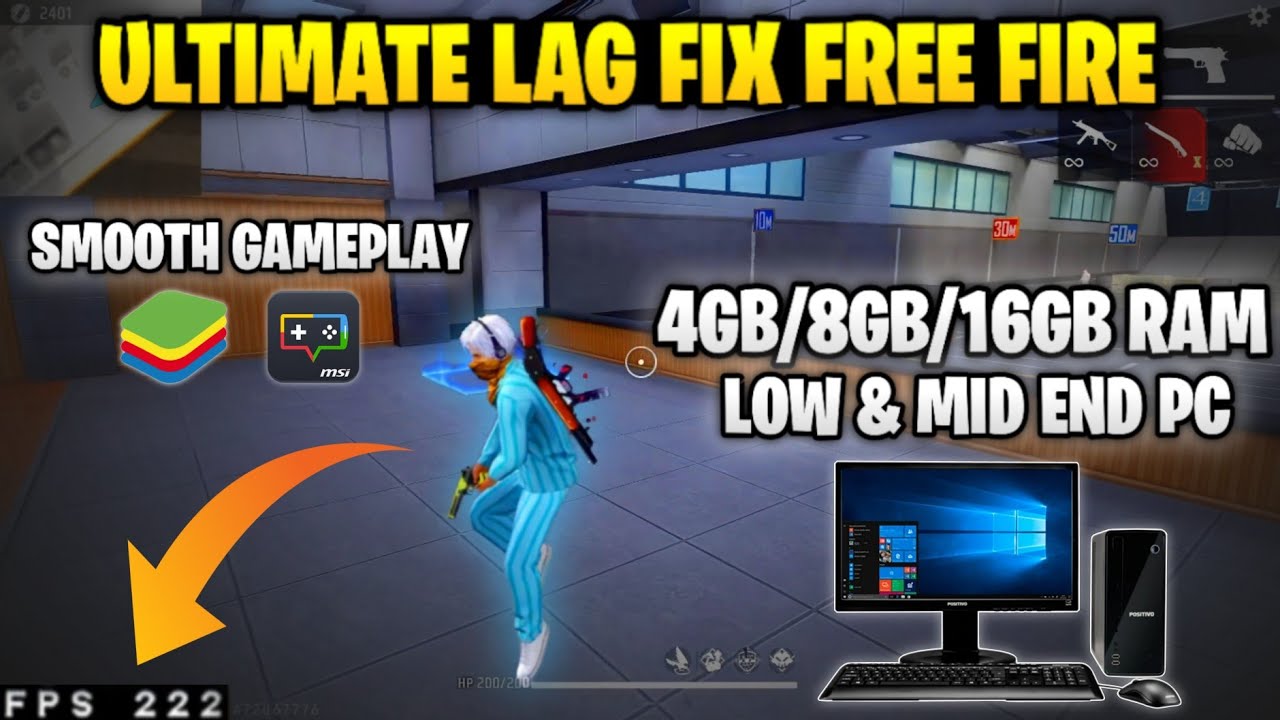 Live Proof Ultimate Lag Fix Garena Free Fire On Low End Pc 😱⚡|| Izuku ...