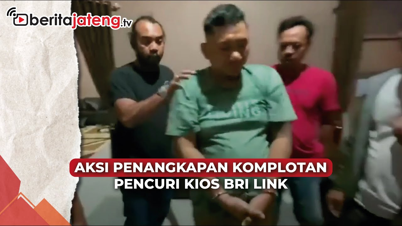Detik Detik Aksi Penangkapan Komplotan Pencuri Kios BRI Link - YouTube